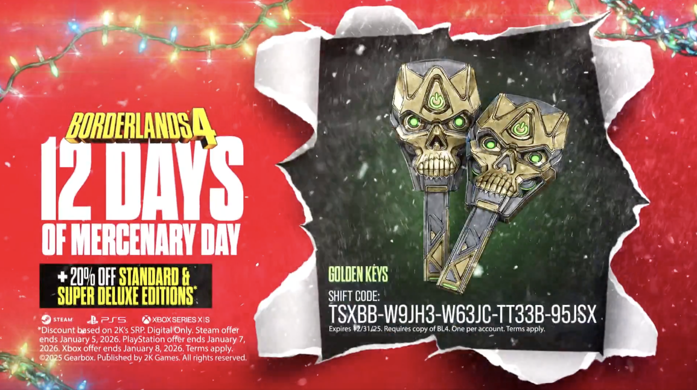 Borderlands 4: Doppelter Loot zum Söldner-Tag – Zwei goldene Schlüssel ...
